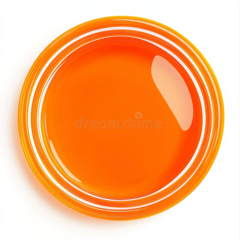 A Semitransparent Amber Circle Centered on a Transparent PNG. Stock ...