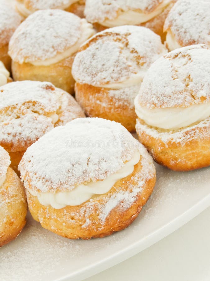 Typical swedish semla stock photo. Image of appetizer - 23093928