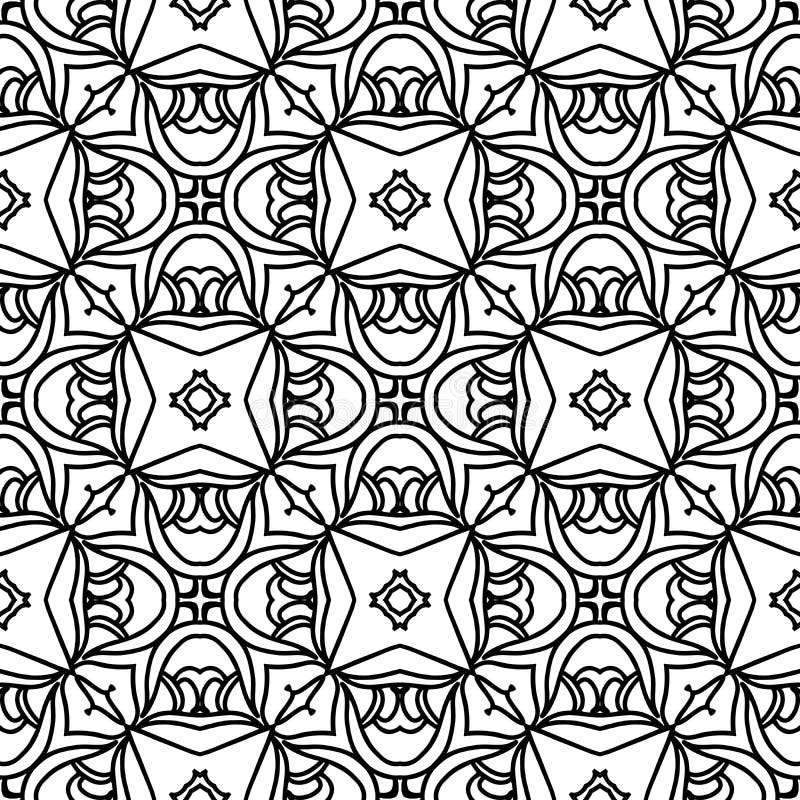 Vector Black White Repeat Designs Stock Vector - Illustration of ...