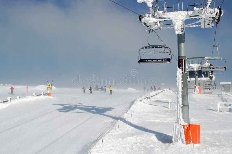 Semmering ski lift editorial photography. Image of mount - 23964442