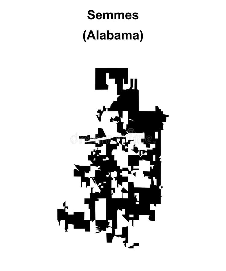 Semmes Outline Map Stock Illustrations – 2 Semmes Outline Map Stock ...