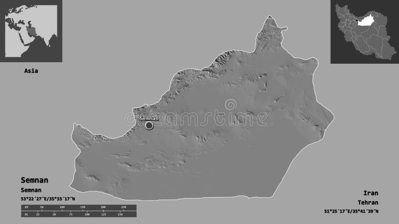 Semnan, Province of Iran,. Previews. Bilevel Stock Illustration ...
