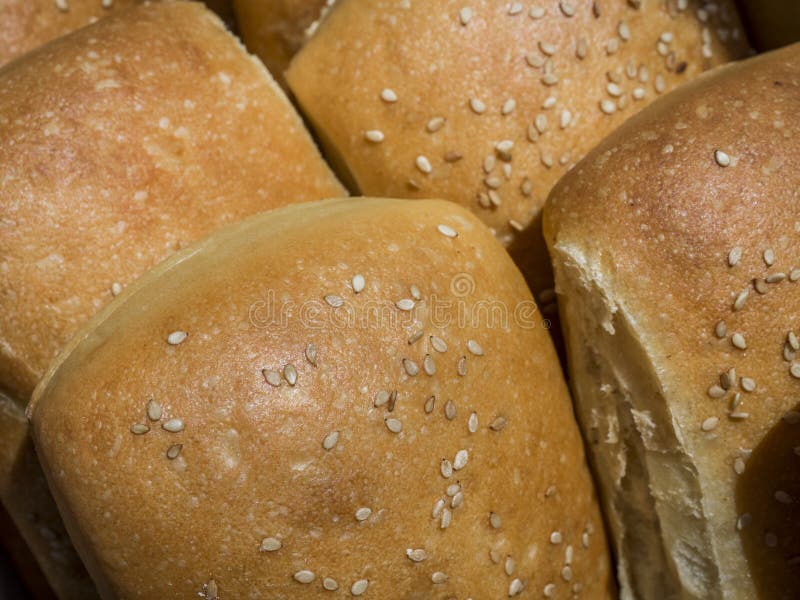 Semolina Bread Rolls stock photo. Image of bread, seed - 94175156