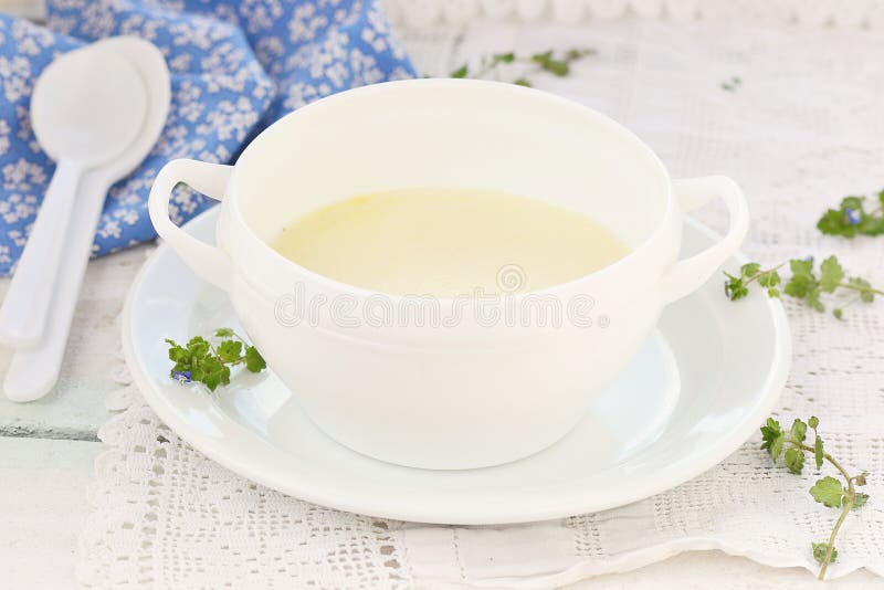 Semolina Porridge for Breakfast Stock Image - Image of cereal, milk ...