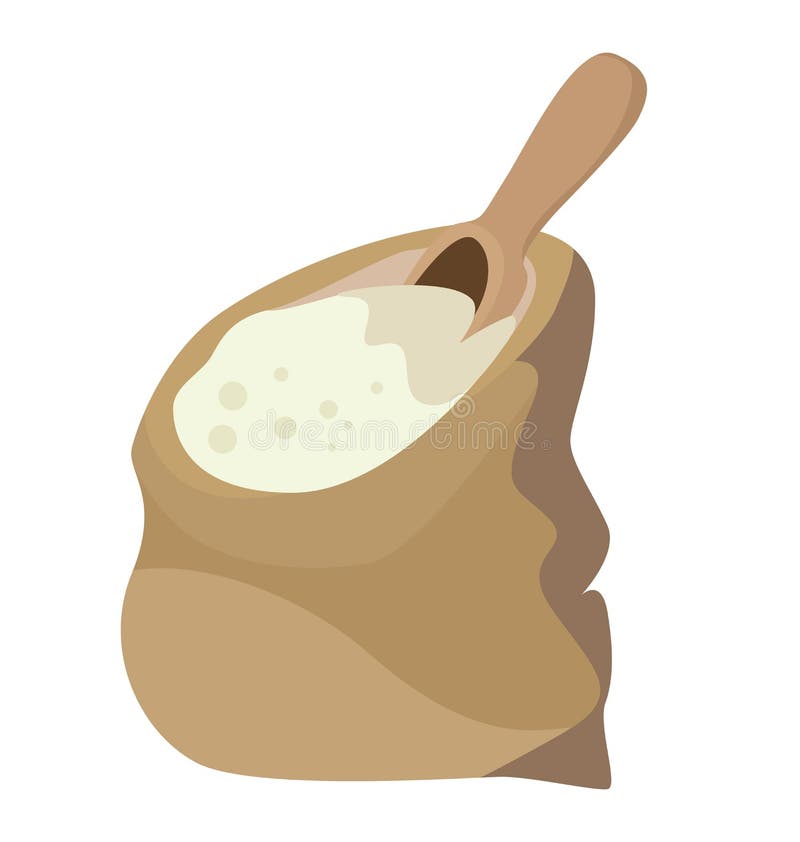 Semoule dans un sac illustration de vecteur. Illustration du nourriture ...