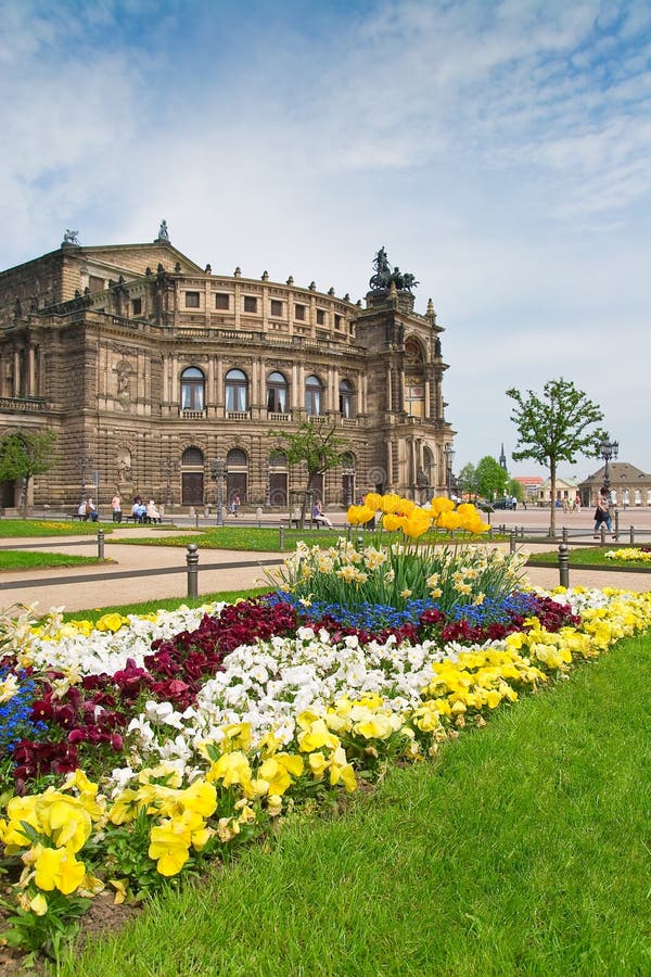 Semper Opera House, Dresden Stock Photo - Image of memorial, famous ...
