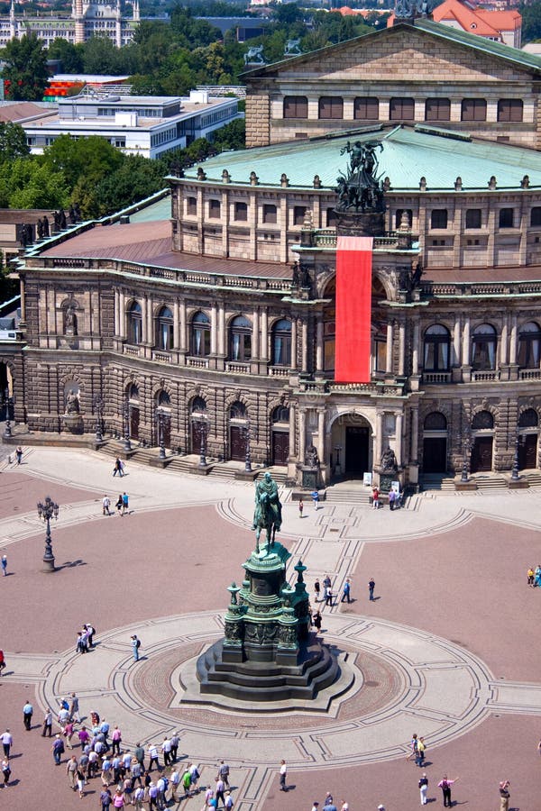 Semper Opera House, Dresden Stock Image - Image of dome, facade: 20488613