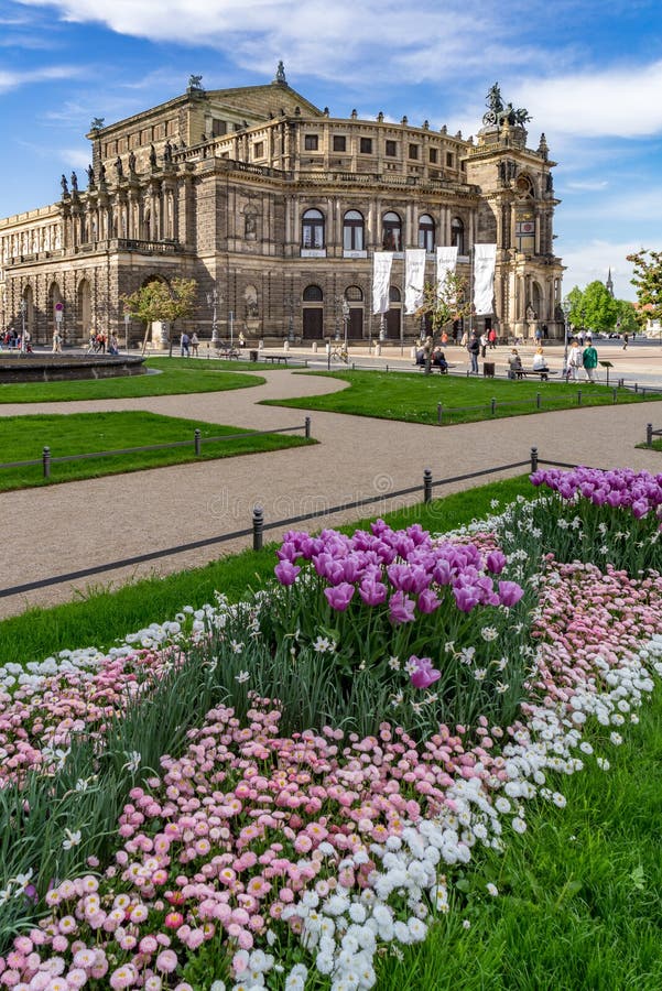 The Semper Opera House of Dresden, Germany. Editorial Photography ...