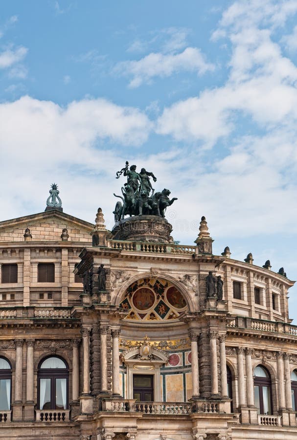 Semperoper, Dresden stock photo. Image of royal, rider - 33245384