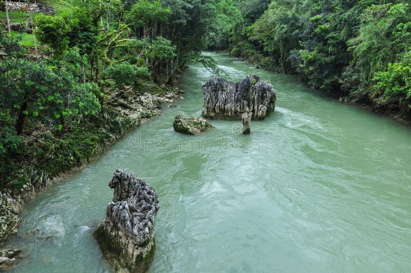Semuc Champey Natural Swimming Pools, Guatemala Stock Photo - Image of ...