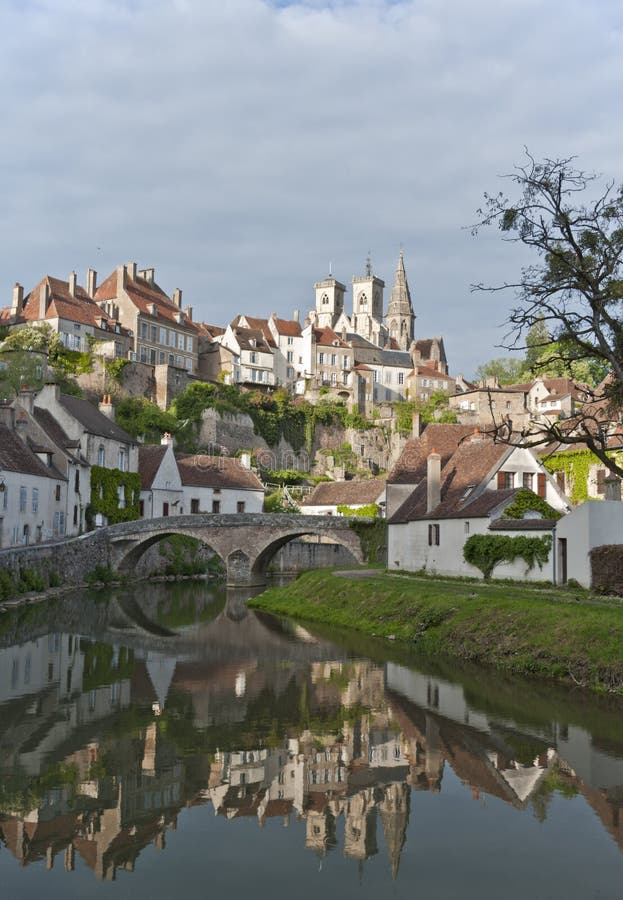 Semur Panorama stock image. Image of semur, france, medieval - 14490339