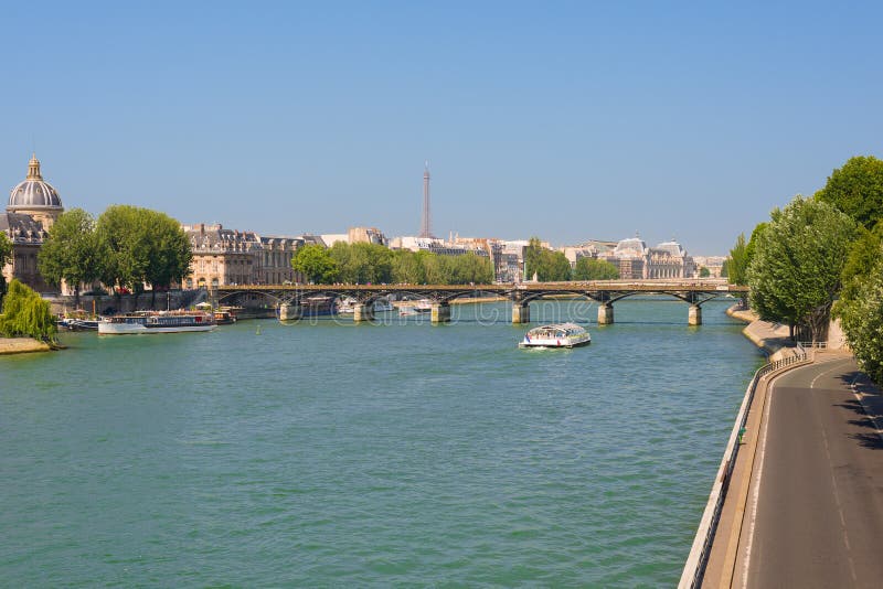 Sena in Paris stock image. Image of eiffel, urban, river - 33234785