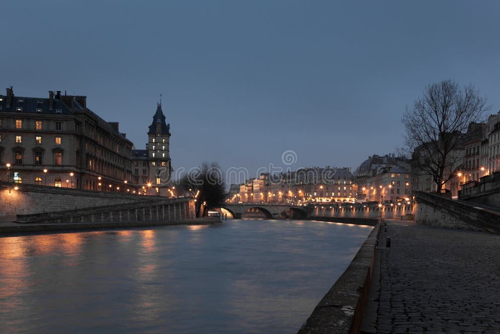 Sena river, Paris stock image. Image of bridge, paris - 29344705