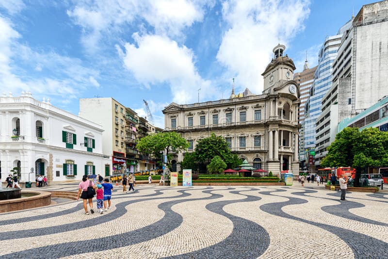 Senado Square of Macau. editorial image. Image of colony - 68408785