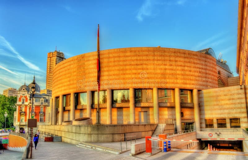 The Senate (Senado) In Madrid, Spain Stock Photo - Image of politics ...