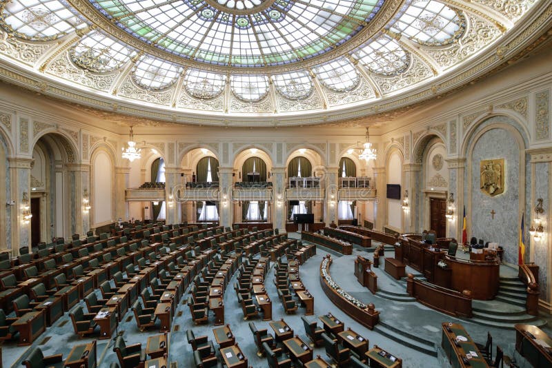 The Senate Hall Inside the Palace of Parliament Editorial Photography ...