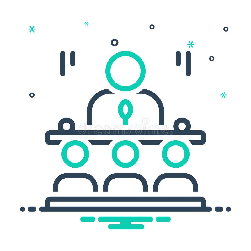 Mix Icon for Senate, Conference and Speaker Stock Vector - Illustration ...