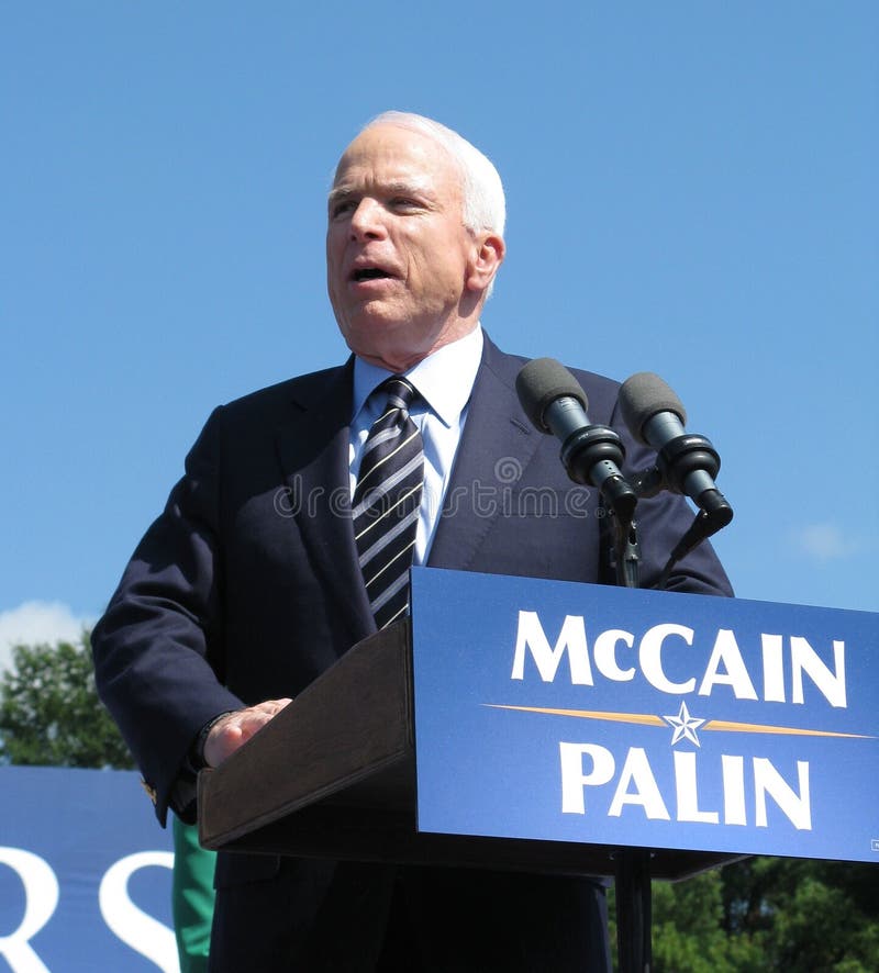 Senator John McCain editorial stock image. Image of rally - 6515409