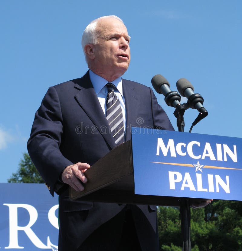 Senator John McCain editorial stock image. Image of rally - 6515409