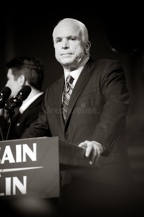 John McCain Thumbs Up editorial stock photo. Image of politician - 6339928