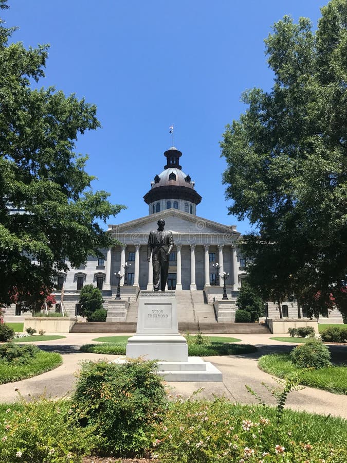 The Senator Strom Thurman Statue in Front of the South Carolina State ...