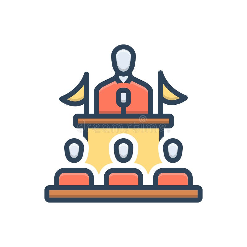 Color Illustration Icon for Senators, Senate and Member Stock Vector ...