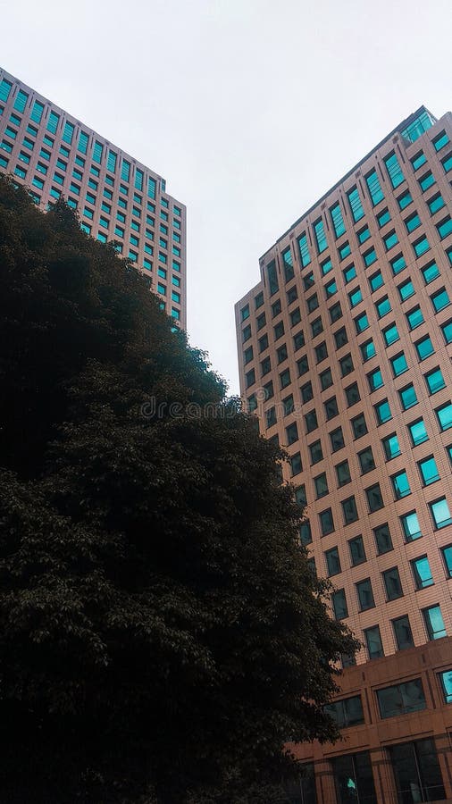 Senayan City Tower Metropolis Blue Stock Photo - Image of neighbourhood ...