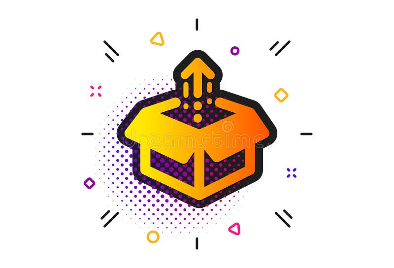 Send Box Icon. Open Delivery Parcel Sign. Cargo Package. Vector Stock ...