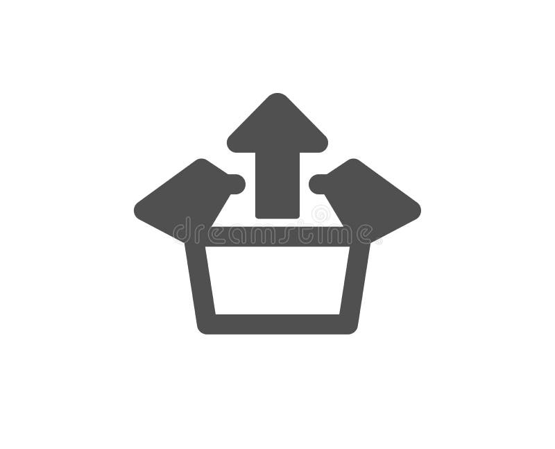 Send Box Icon. Open Delivery Parcel Sign. Cargo Package. Vector Stock ...