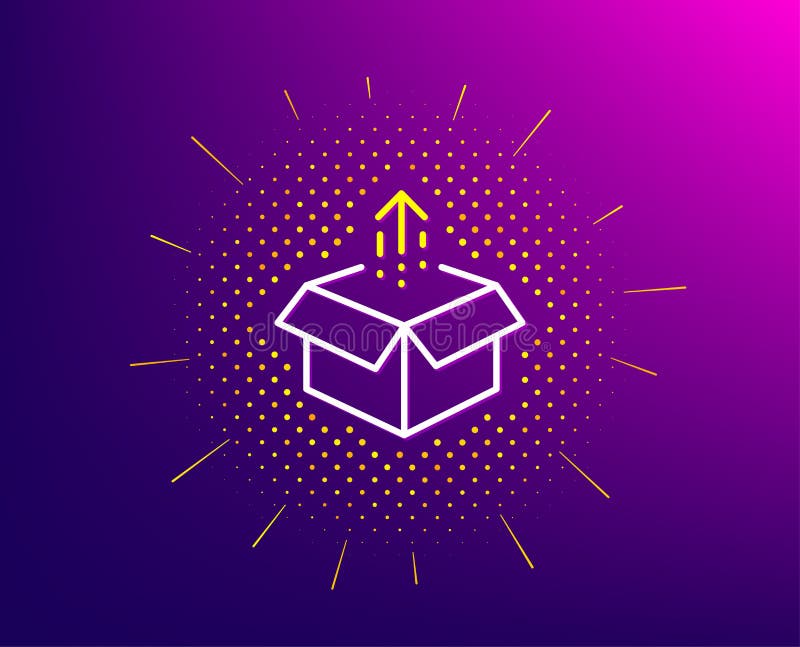 Send Box Icon. Open Delivery Parcel Sign. Cargo Package. Vector Stock ...