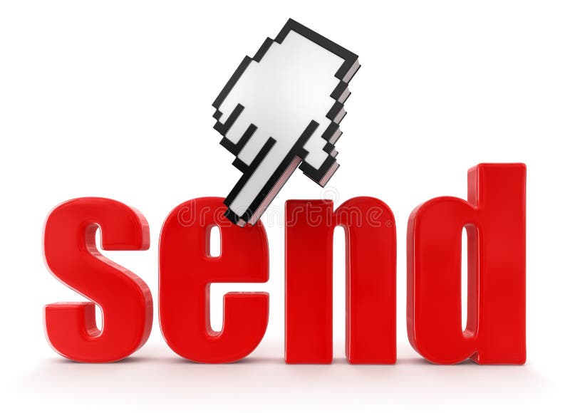 Send and Cursor (clipping Path Included) Stock Illustration ...