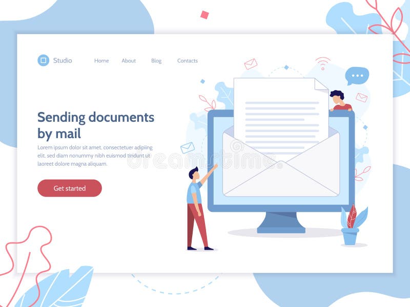 Sending Documents Stock Illustrations – 345 Sending Documents Stock ...