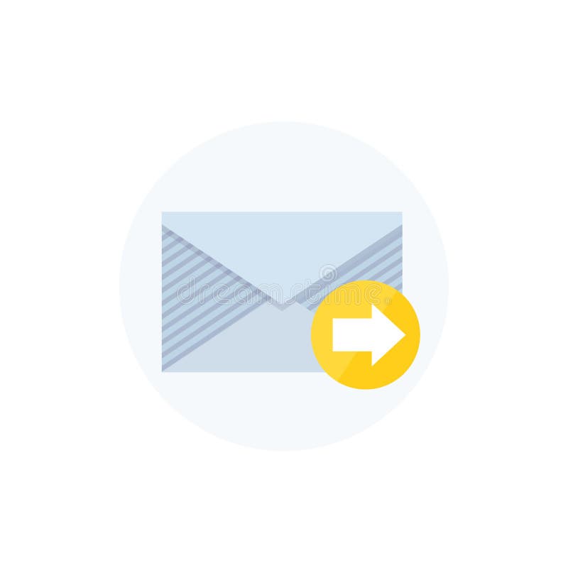 Send Email Icon for Apps and Web Stock Vector - Illustration of receive ...