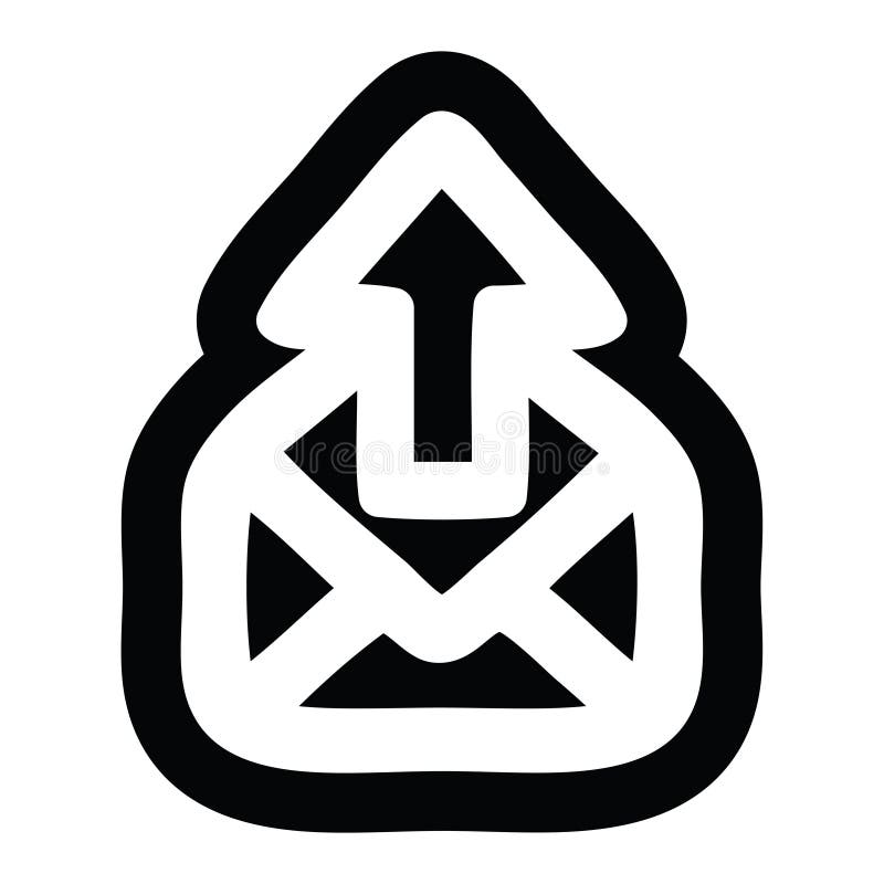 Send email icon stock vector. Illustration of send, graphic - 147679894