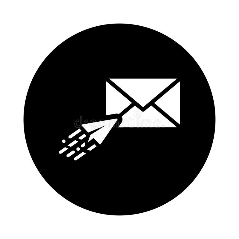Send, Email, Mail Icon. Black Vector Sketch Stock Illustration ...