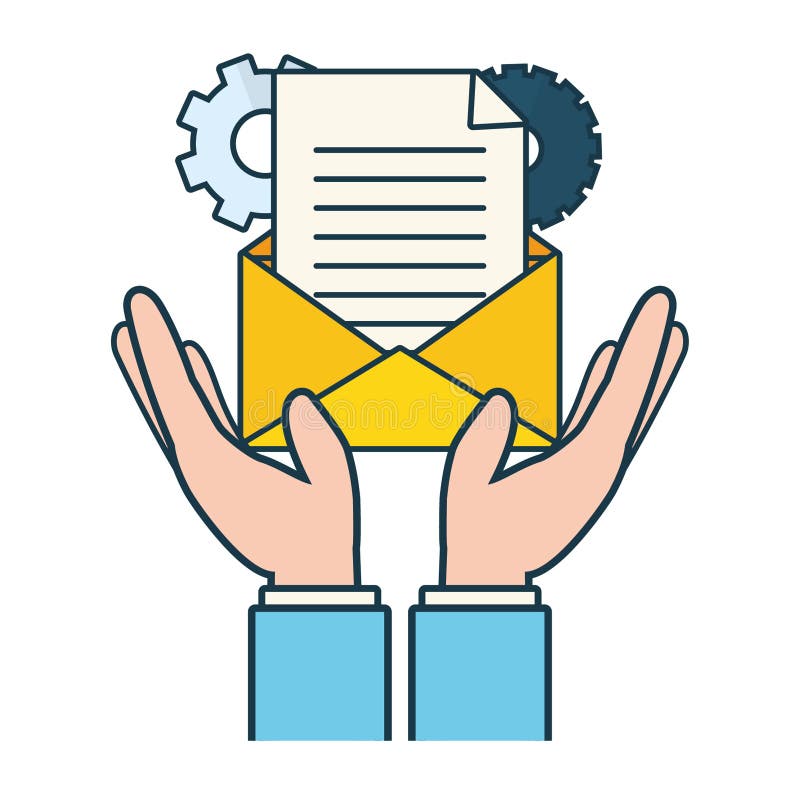 Send email related stock illustration. Illustration of technology ...