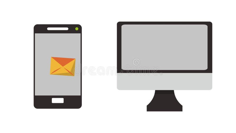 Sending an Email To Friends or Coworkers 4K Animation. Digital ...