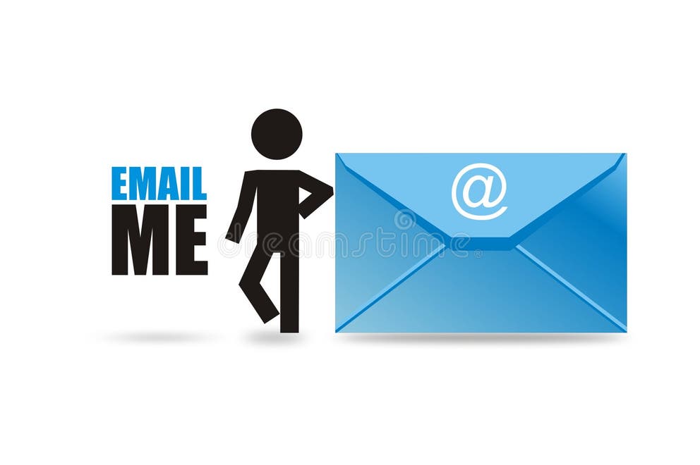 Send email to me stock illustration. Illustration of website - 31527802