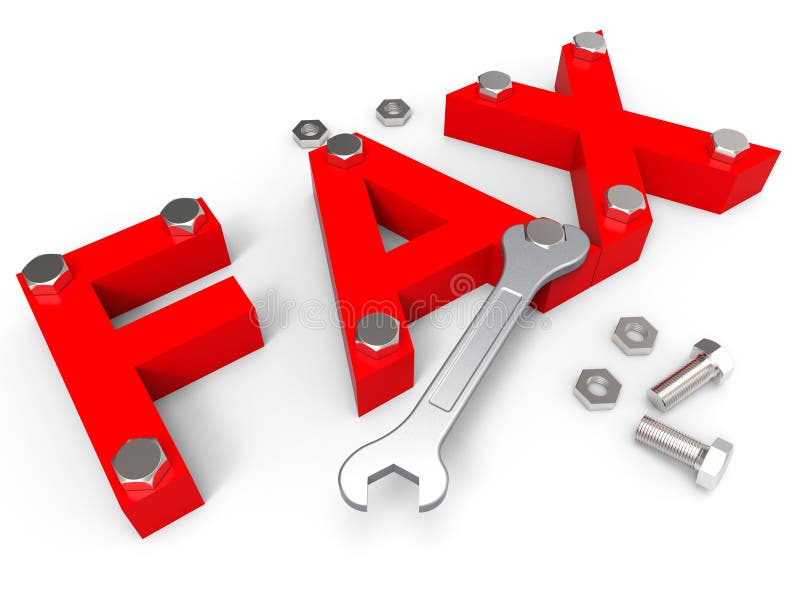 Send Fax Represents World Wide Web and Faxed Stock Illustration ...