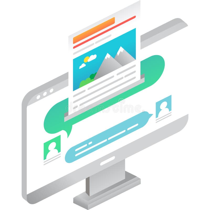 Send File Information Using Computer Icon Vector Stock Vector ...