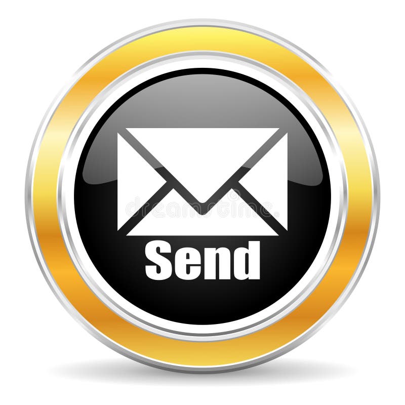 Send icon stock illustration. Illustration of button - 72945440