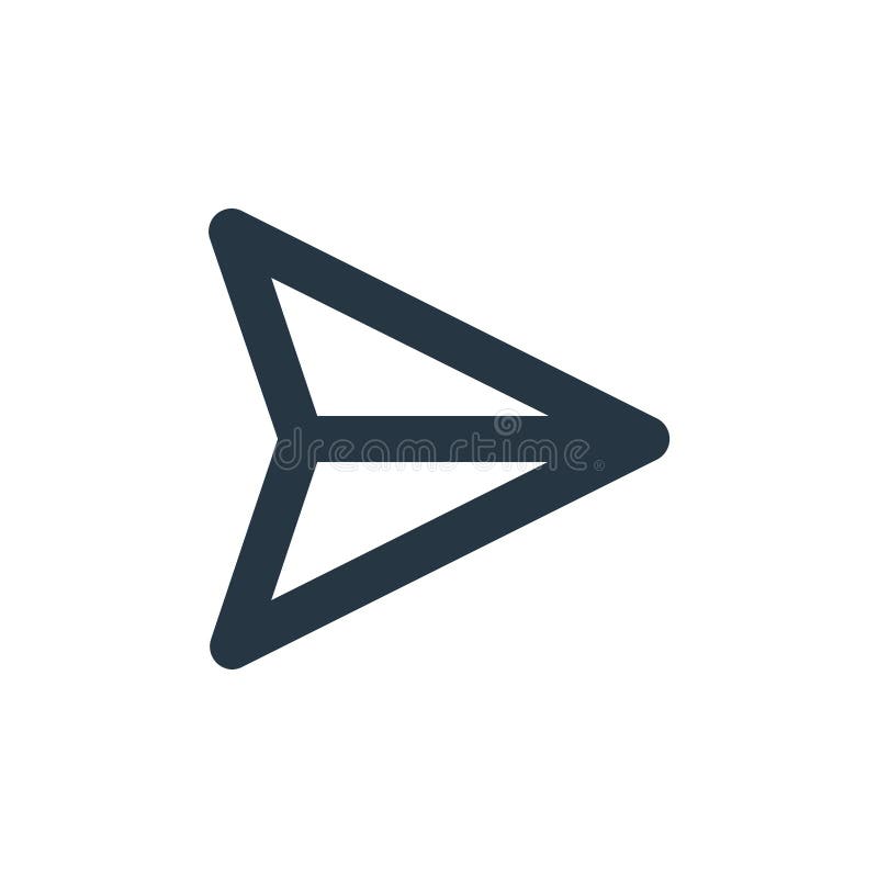 Send Icon Vector from Essentials Ui Concept. Thin Line Illustration of ...