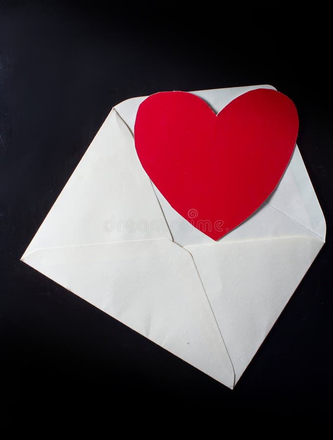 Send Love and Heart on Mail. Stock Photo - Image of symbol, wedding ...