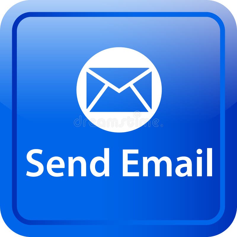 Send mail icon web button stock illustration. Illustration of ...