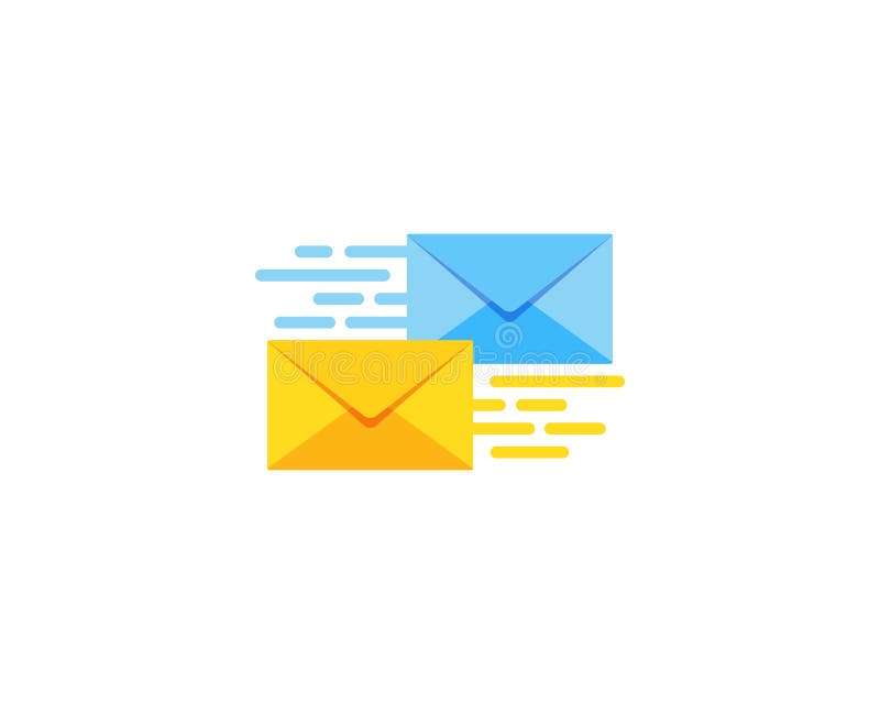Send Mail Logo Icon Design stock vector. Illustration of envelope ...