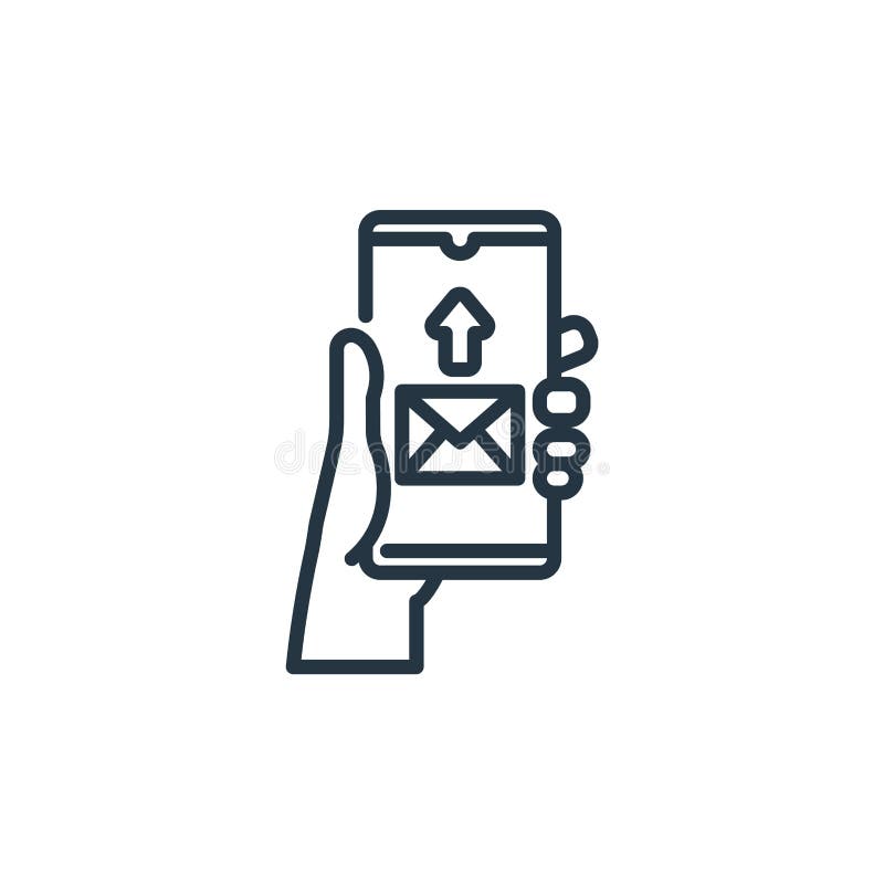 Send Mail Vector Icon. Send Mail Editable Stroke. Send Mail Linear ...