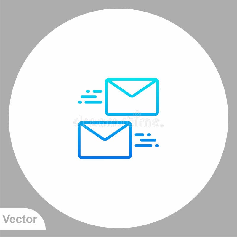 Send Vector Icon Sign Symbol Stock Vector - Illustration of creative ...