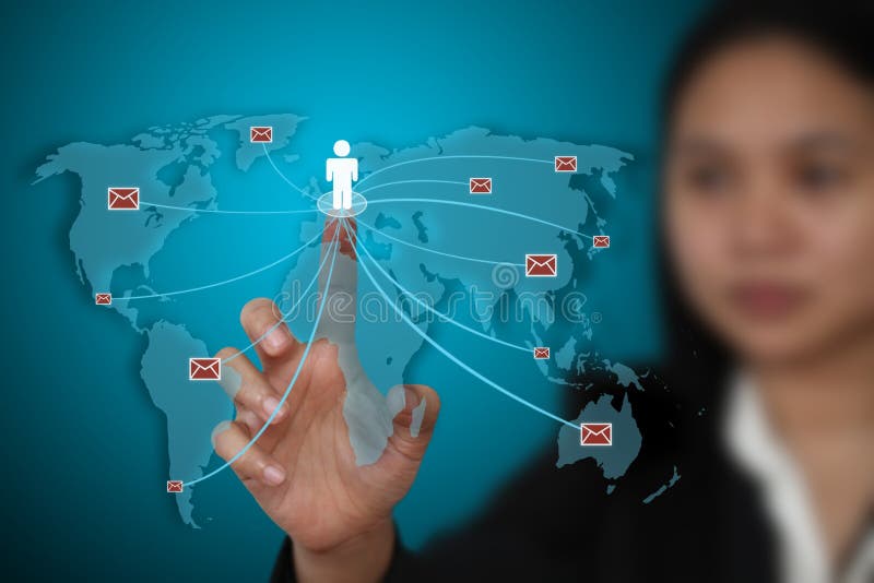 Send mails stock illustration. Illustration of circle - 21862785