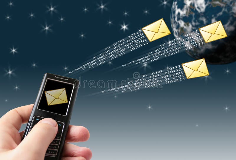 Send message stock image. Image of gprs, data, cellphone - 7844281