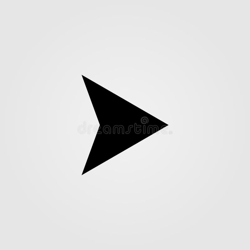 Send Message Arrow Button Icon Illustration in Line Design Style Stock ...
